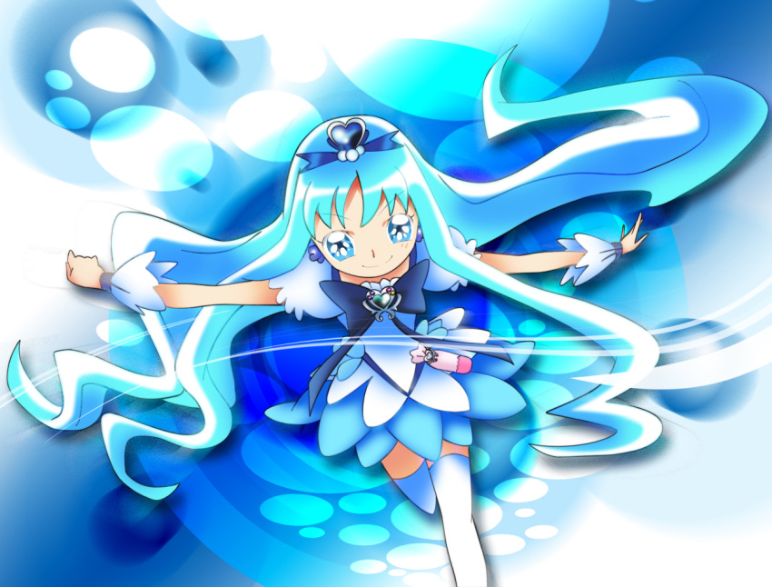 Safebooru - blue blue eyes blue hair cure marine futari wa precure ...