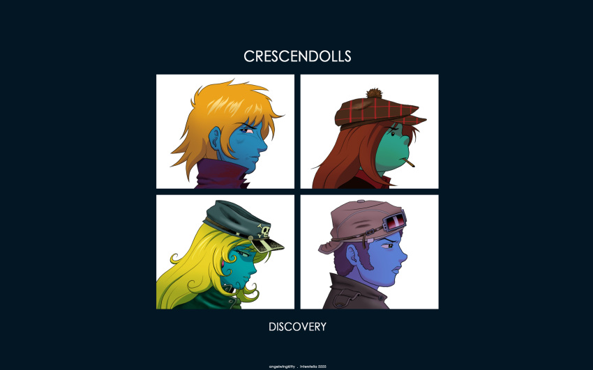 Safebooru - 3boys alien arpegius (interstella 5555) backwards hat baryl ...