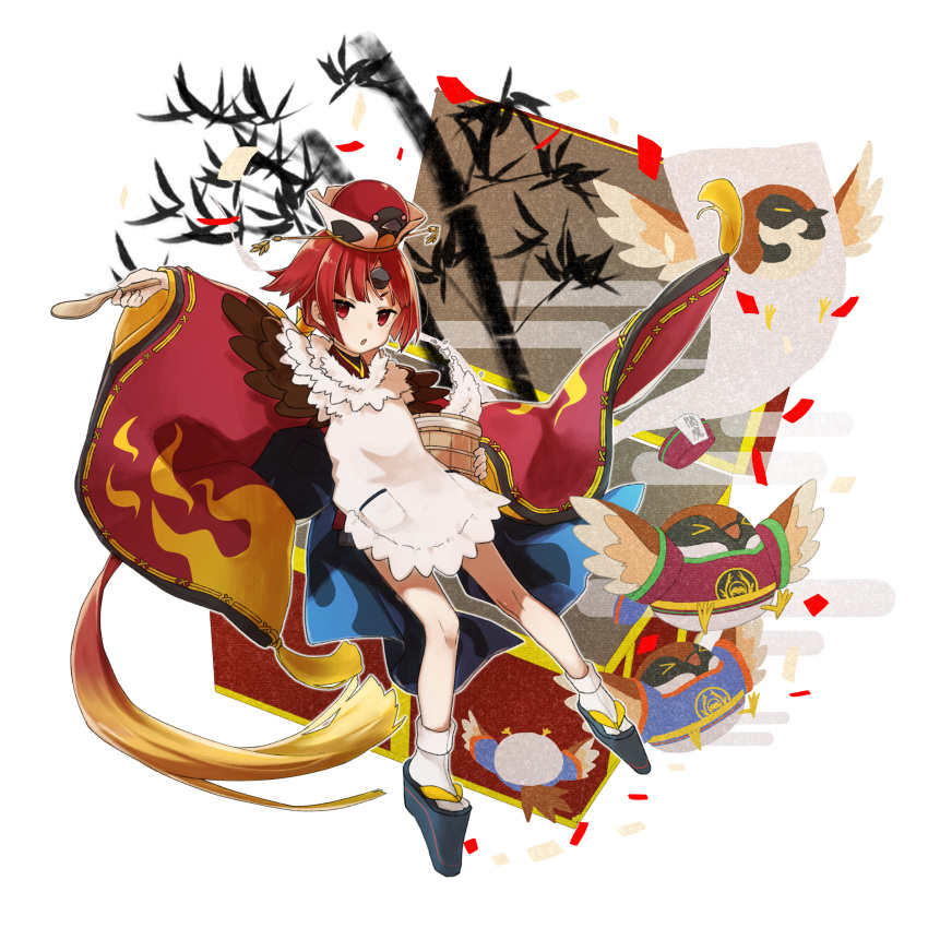Safebooru - 1girl :o absurdres apron bamboo beni-enma beni-enma (first ...