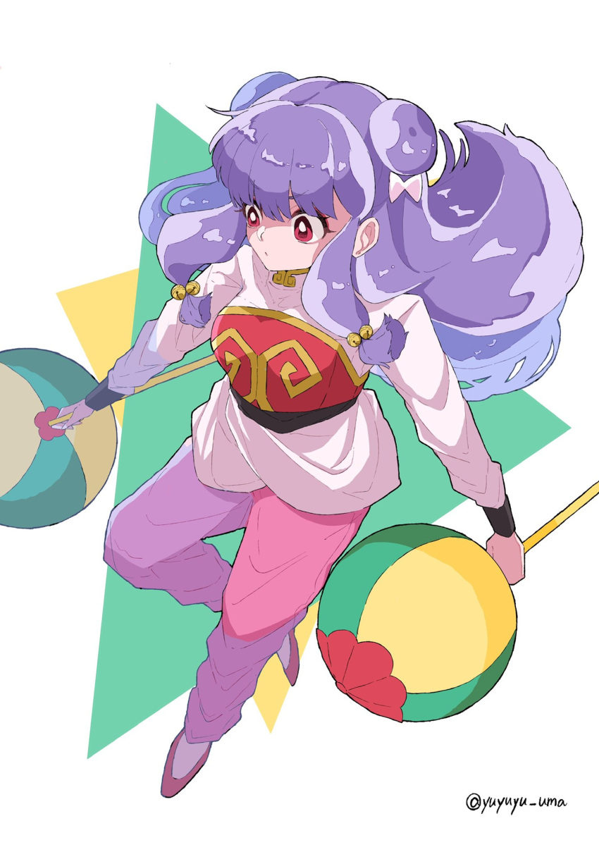 Safebooru - 1girl armor artist name bell bow breastplate chui (weapon ...