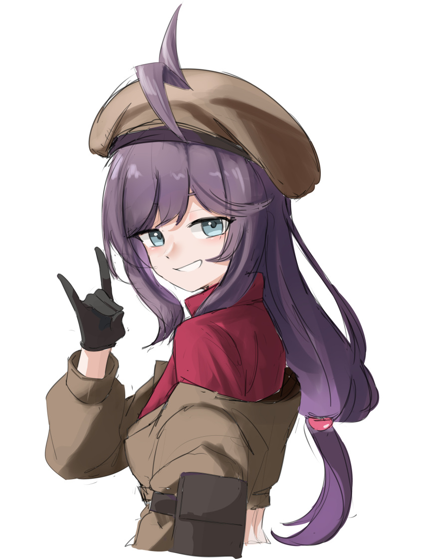 Safebooru - 1girl absurdres bag beret black hair blue eyes blush breasts commentary request fox ...