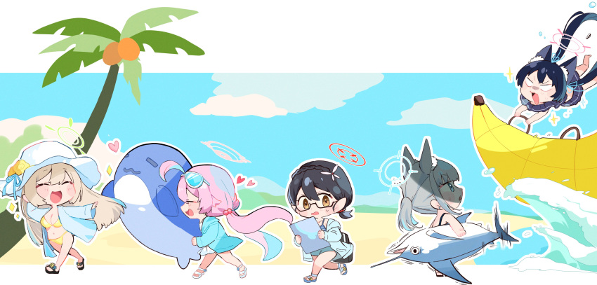 Safebooru - 5girls :d ^ ^ absurdres ahoge animal animal ear fluff ...