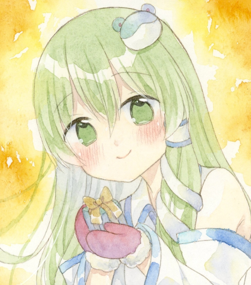 Safebooru - 1girl bare shoulders blush closed mouth collared shirt ...