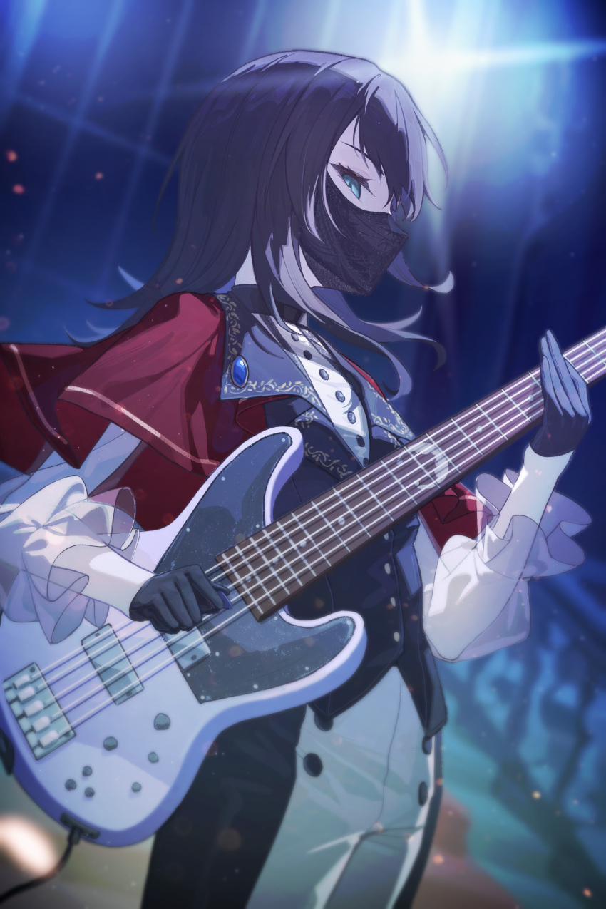 Safebooru - 1girl absurdres backlighting bang dream! bang dream! it's mygo!!!!! bass guitar ...