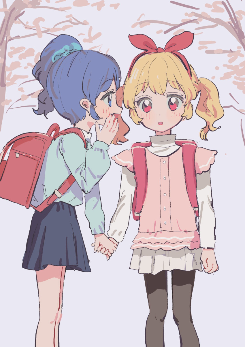 Safebooru - 2girls :o aged down aikatsu! aikatsu! (series) backpack bag ...