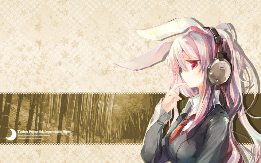 Safebooru - rabbit ears headphones reisen udongein inaba seifuku touhou ...