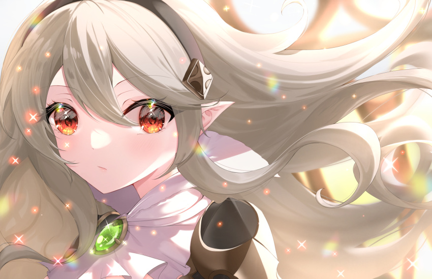 Safebooru - 1girl ascot black hairband blurry blurry background close ...