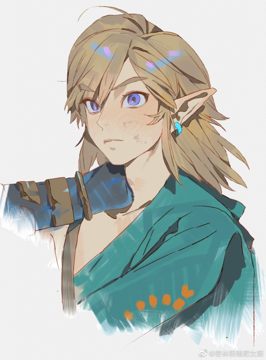 Safebooru - 1boy aqua tunic archaic set (zelda) brown hair champion's ...