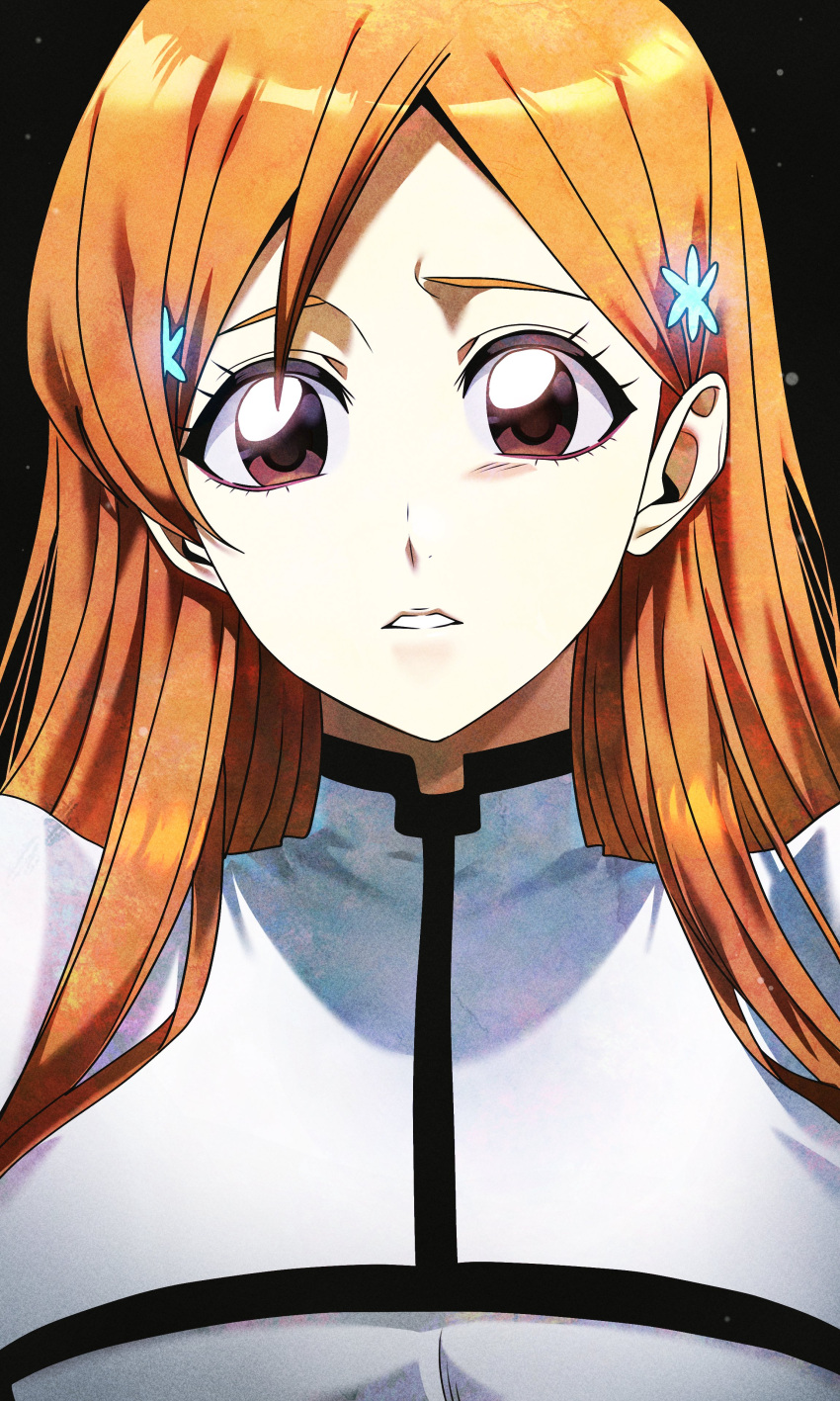 Safebooru - 1girl absurdres bleach brown eyes dress highres inoue ...