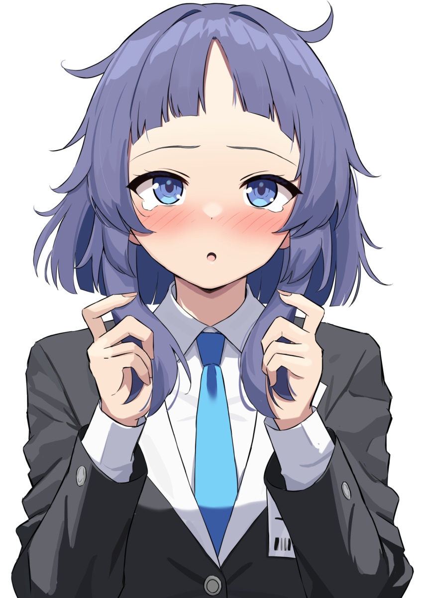 Safebooru - 1girl alternate hair length alternate hairstyle amenocchi blue archive blue eyes ...