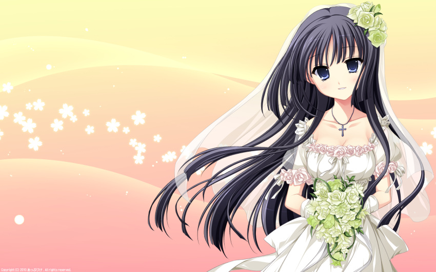 Safebooru - minagami sakuya odawara hakone tagme tasogare no sinsemilla wedding dress | 509061