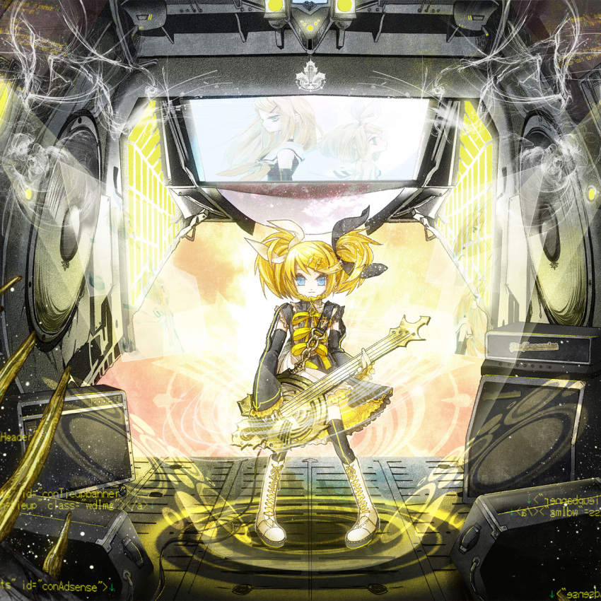 Safebooru - guitar highres instrument kagamine rin kagamine rin (roshin ...