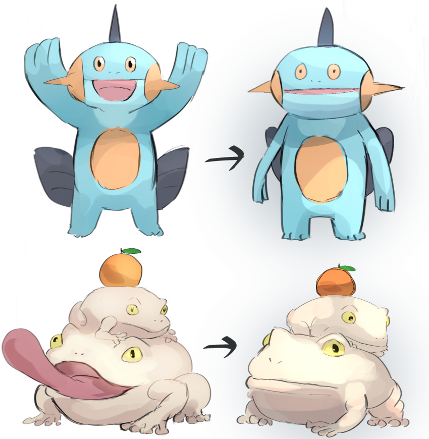 Safebooru - before and after comparison crossover duel monster frog ...