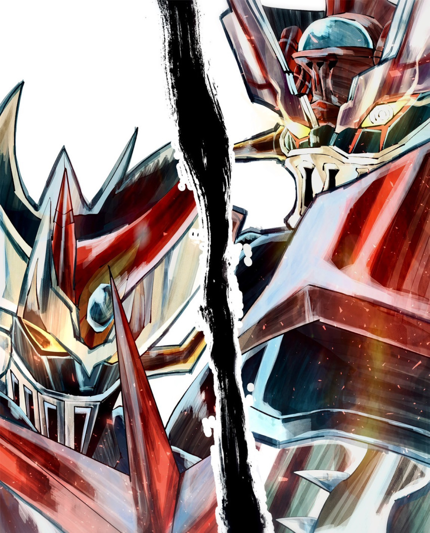 Safebooru - glowing glowing eyes great mazinkaiser highres horns ...