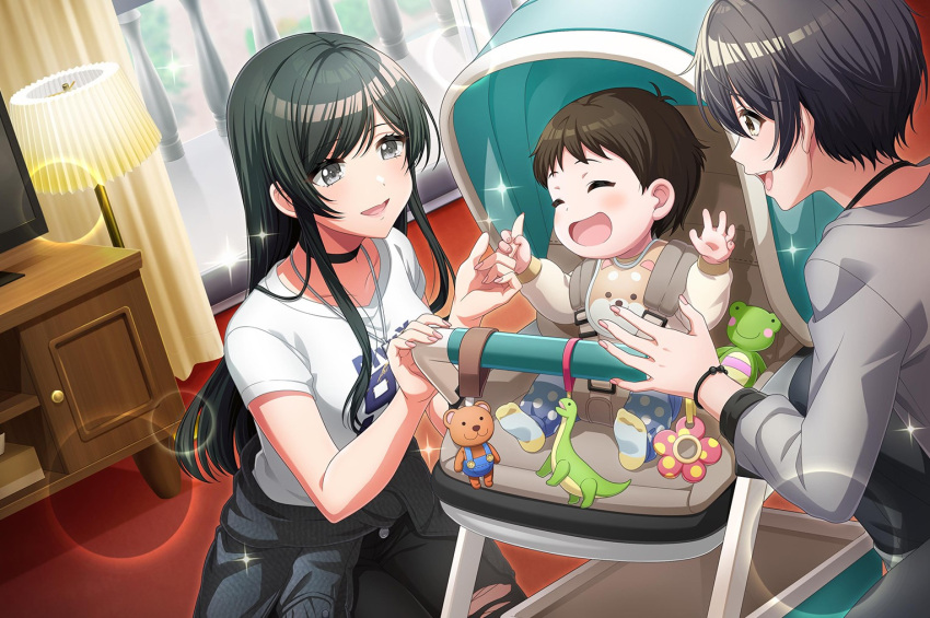 Safebooru - aoyagi tsubaki black eyes black hair d4dj dress long hair smile | 5172764