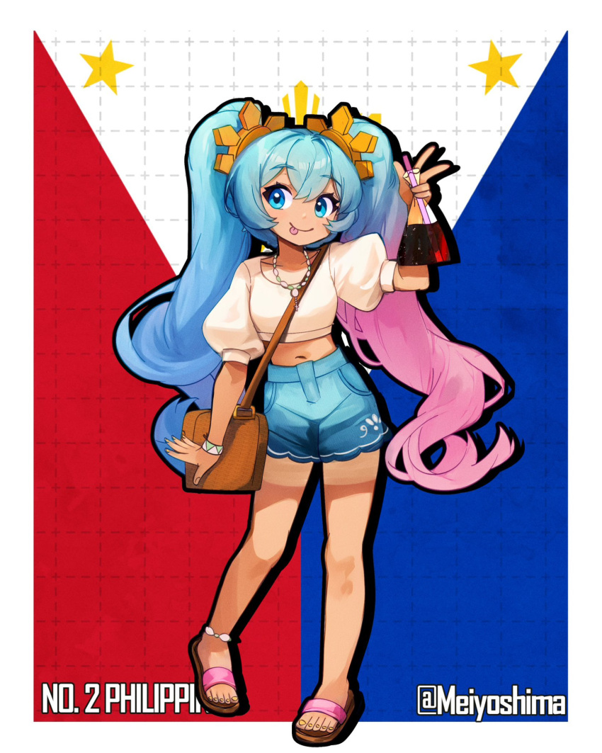 Safebooru - aqua eyes aqua hair artist name bag bare legs blue hair ...