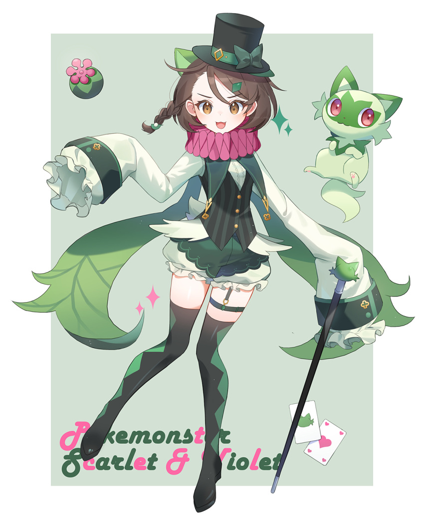 Safebooru - 1girl alternate costume black thighhighs brown eyes brown ...