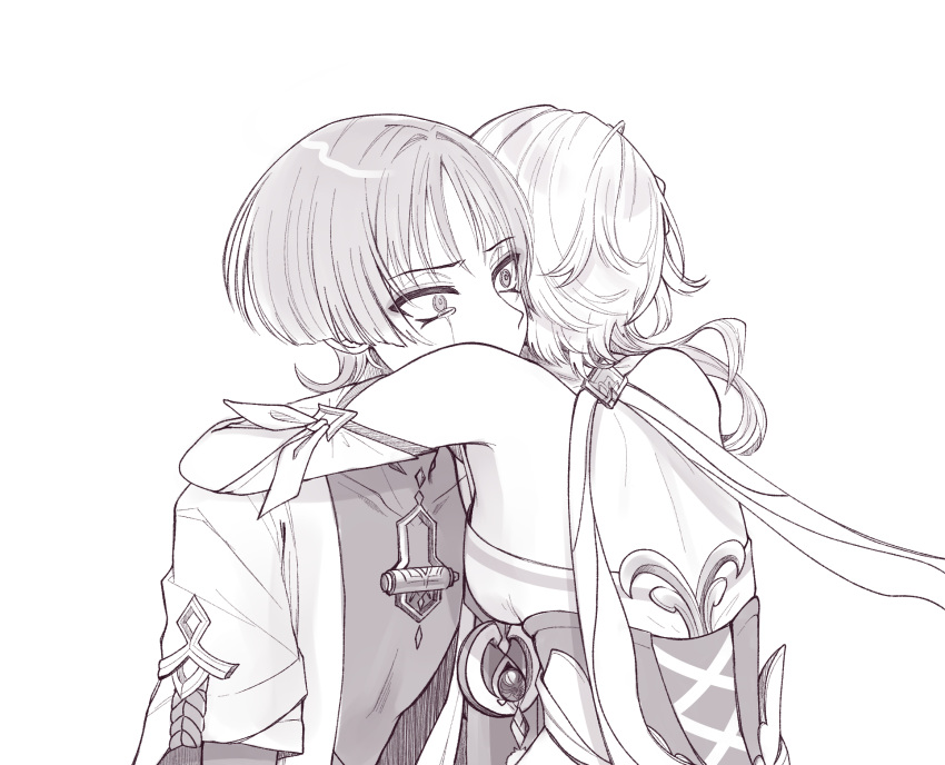 Safebooru - 1boy 1girl amano hotaru (hotaama) arm around neck arm cutout back bare shoulders ...