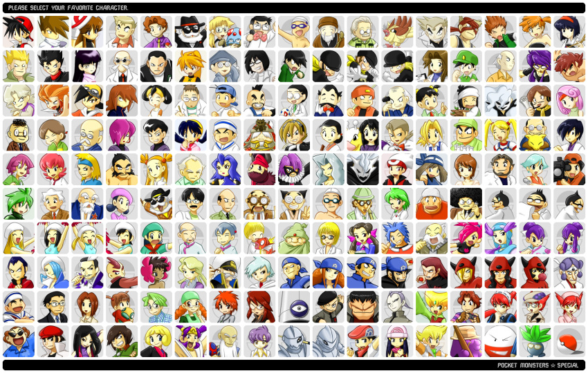 Safebooru - 6+boys 6+girls abra afro agatha (pokemon) al (pokemon ...