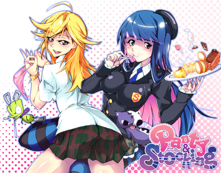 Safebooru - chuck panty & stocking with garterbelt panty (character ...