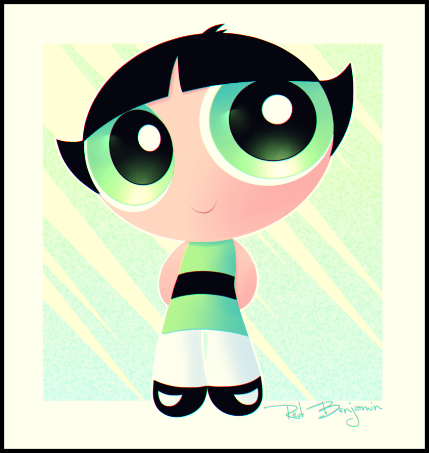 Safebooru - 1girl arms behind back black border black hair border ...