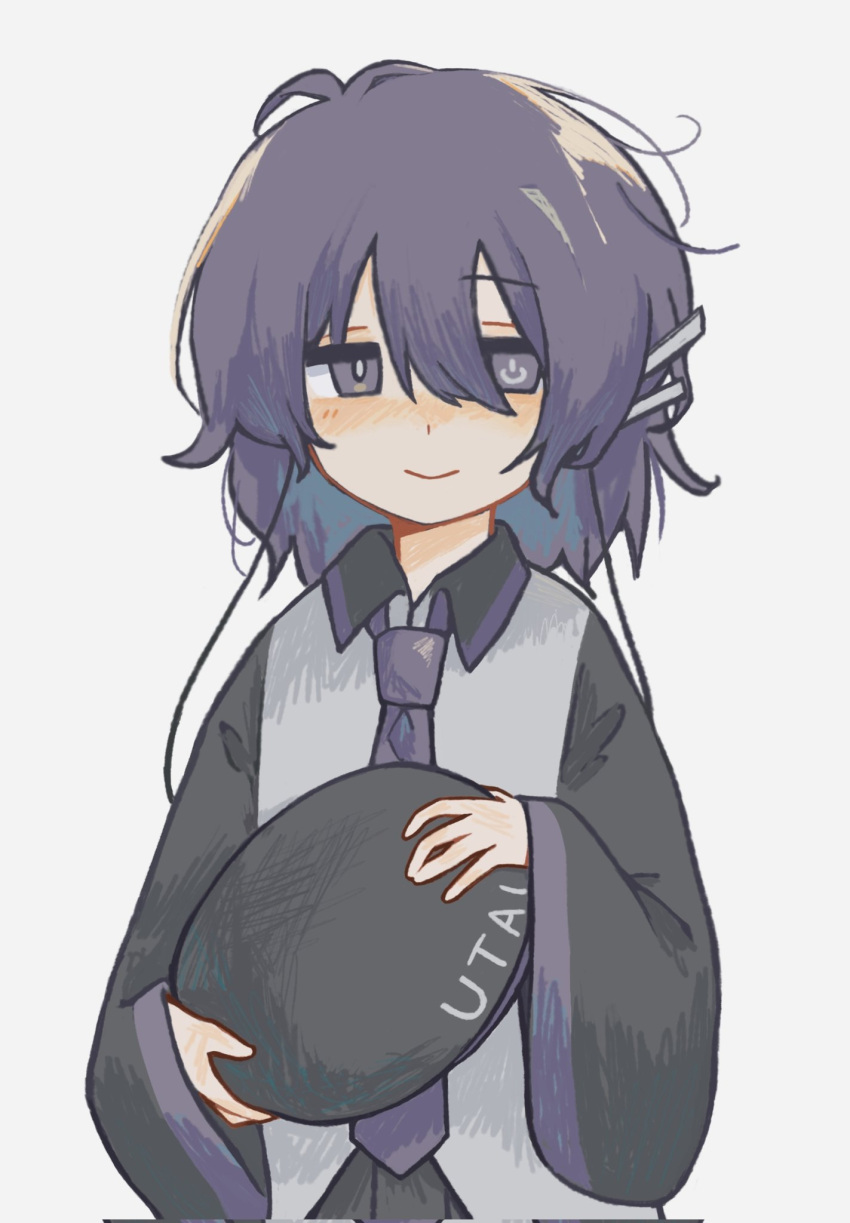 Safebooru - 1girl ahoge beret black shirt blush collared shirt ...