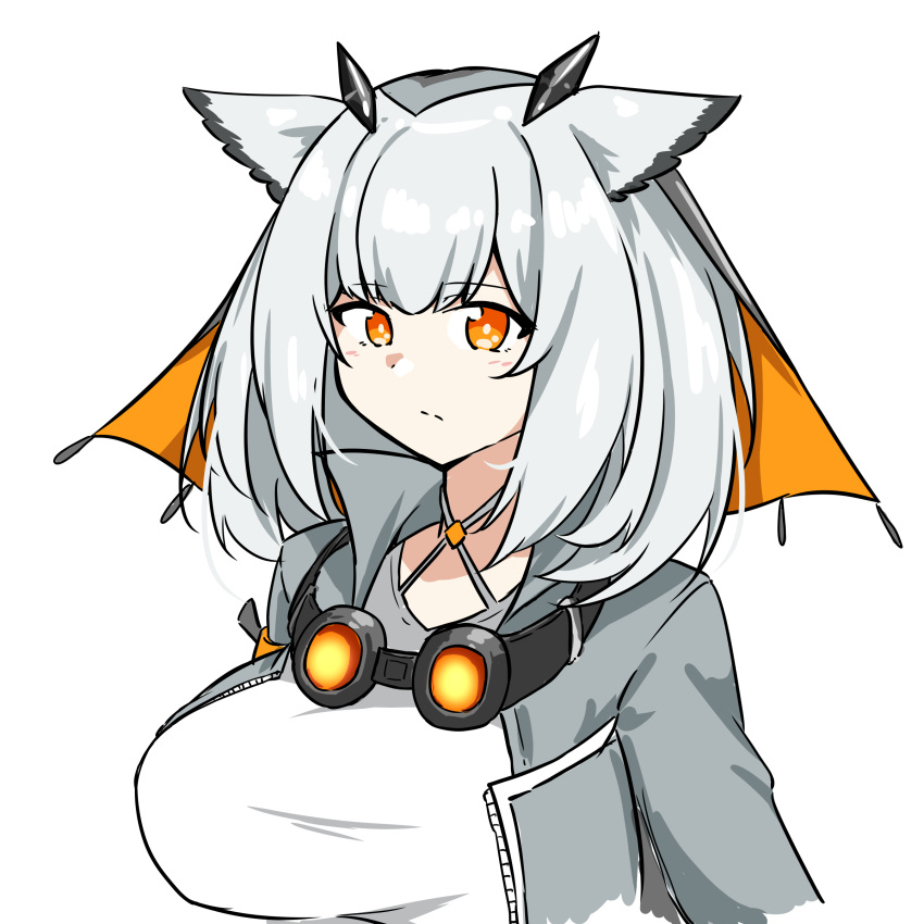 Safebooru 1girl Absurdres Arknights Breasts Bright Pupils Closed 0293