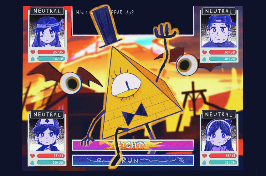 Safebooru - 2boys 2girls amecandle 143 baseball cap bill cipher black ...