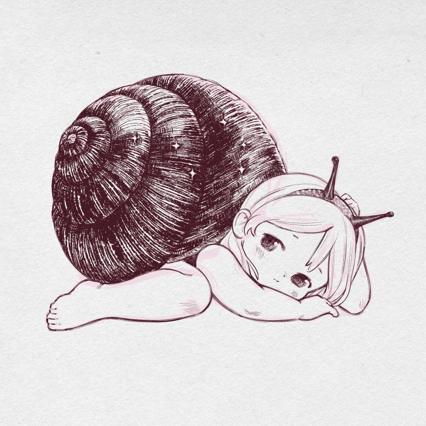 Safebooru - 1girl absurdres antennae barefoot blush child commentary ...