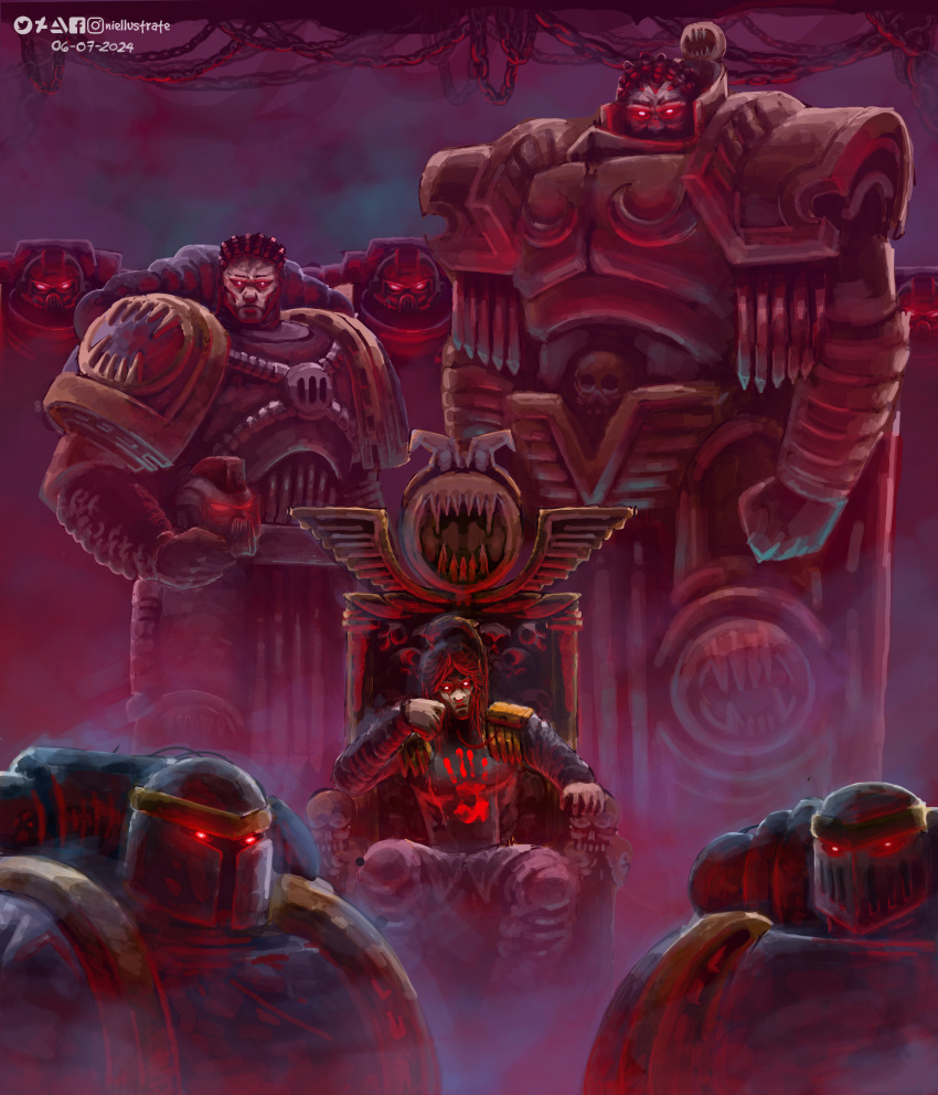 Safebooru - 2024 absurdres adeptus astartes angron armor artist name ...