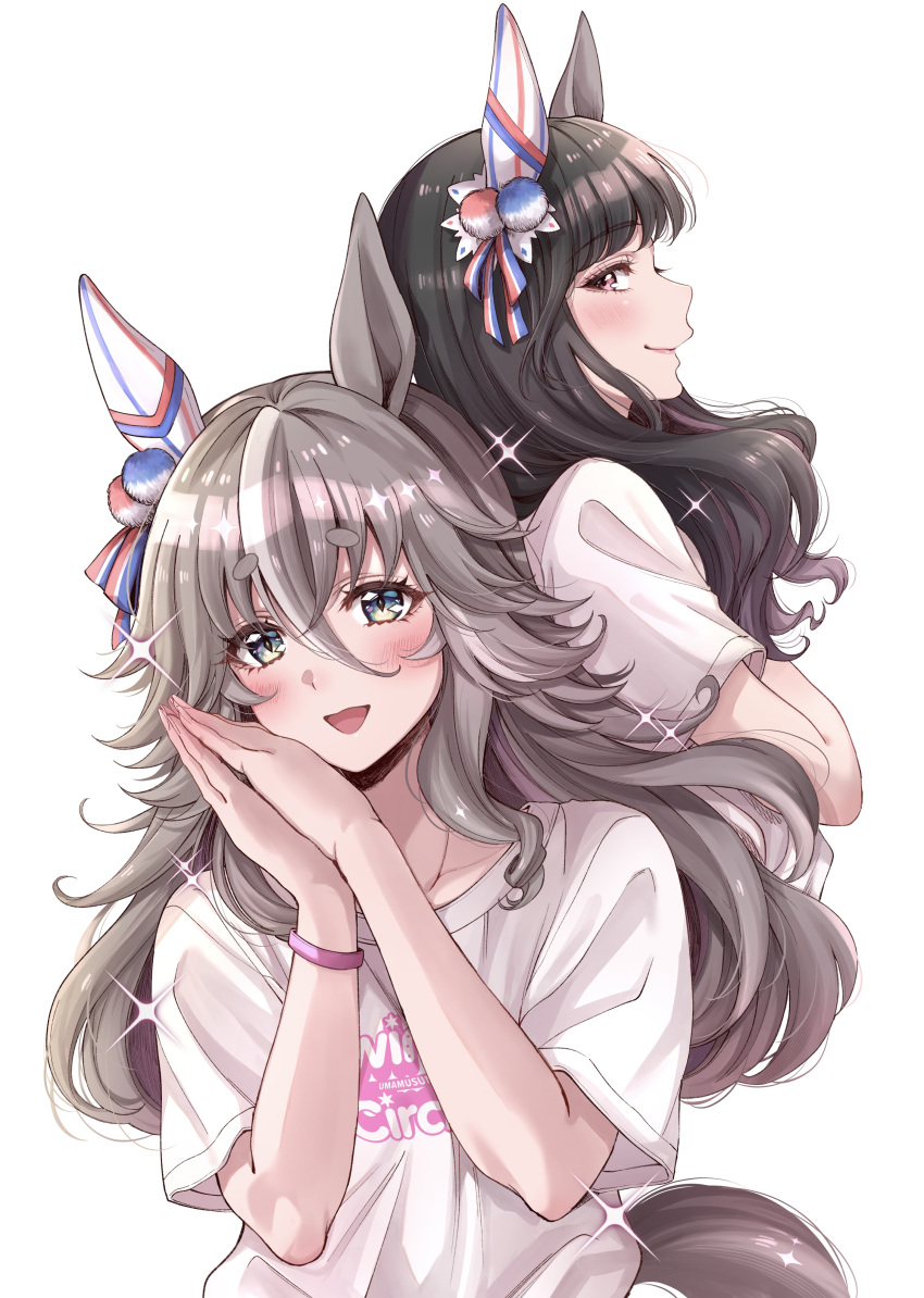 Safebooru - 2girls absurdres akari 0313 alternate costume animal ears ...