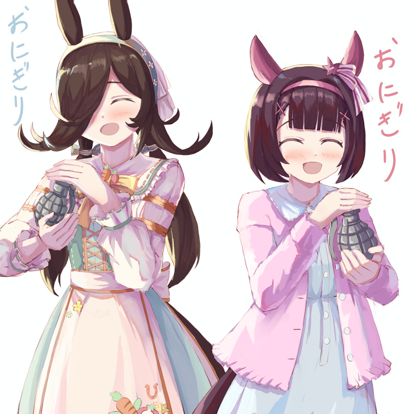 Safebooru - 2girls absurdres alternate hairstyle black hair blush breasts casual closed eyes ...