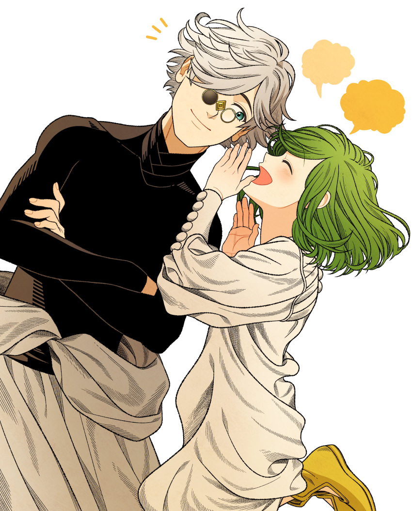 Safebooru - 1boy 1girl absurdres aqua eyes blush coco (tongari boushi no atelier) excited ...