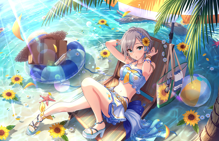 Safebooru - anastasia (idolmaster) bikini blue eyes grey hair idolmaster cinderella girls ...