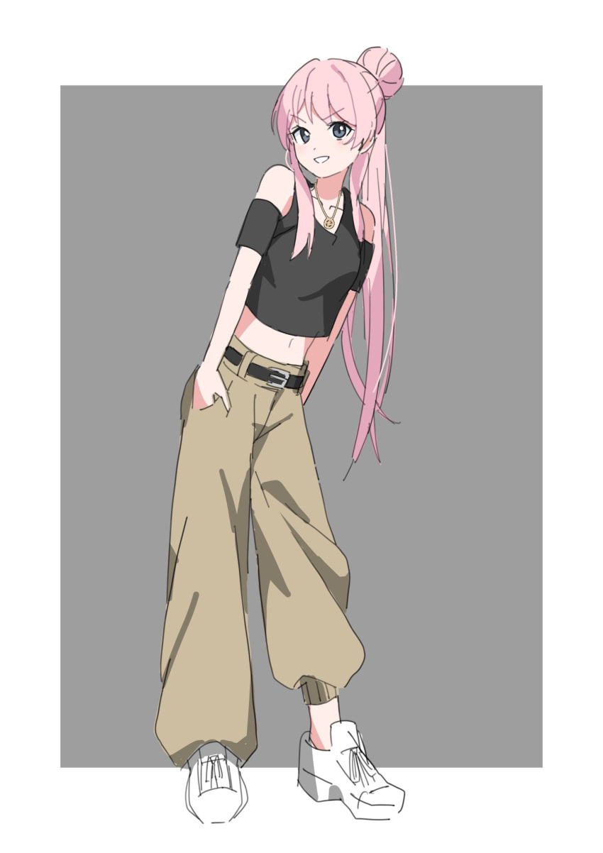 Safebooru - 1girl bang dream! bang dream! it's mygo!!!!! belt belt buckle black belt black shirt ...