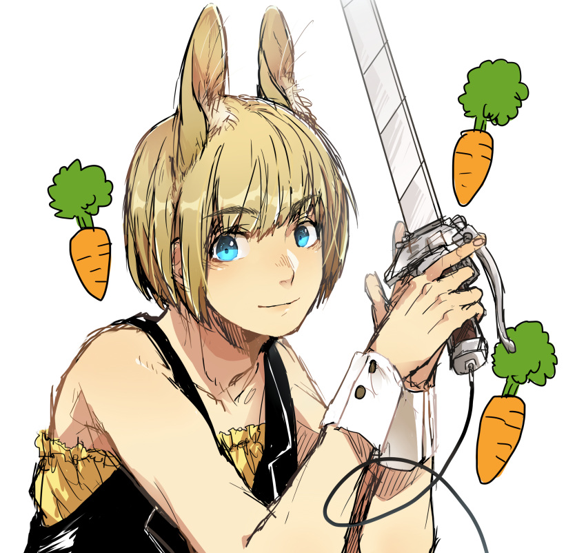 Safebooru - 1boy animal ears armin arlert blonde hair blue eyes carrot ...