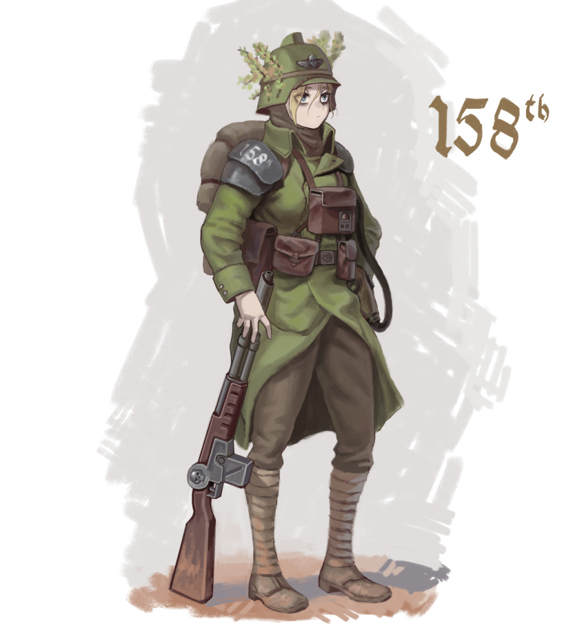 Safebooru - 1girl absurdres armor astra militarum backpack bag bags under eyes belt blonde hair ...