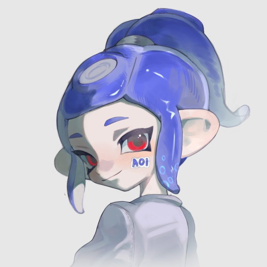 Safebooru - 1girl absurdres aoi (cariiiie) blue hair chinese commentary ...