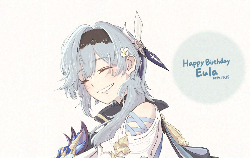 Safebooru - 1girl black hairband blue cape blue hair blush cape closed ...