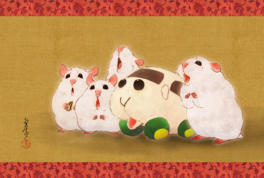 Safebooru - animal animal focus brown background commentary request ...