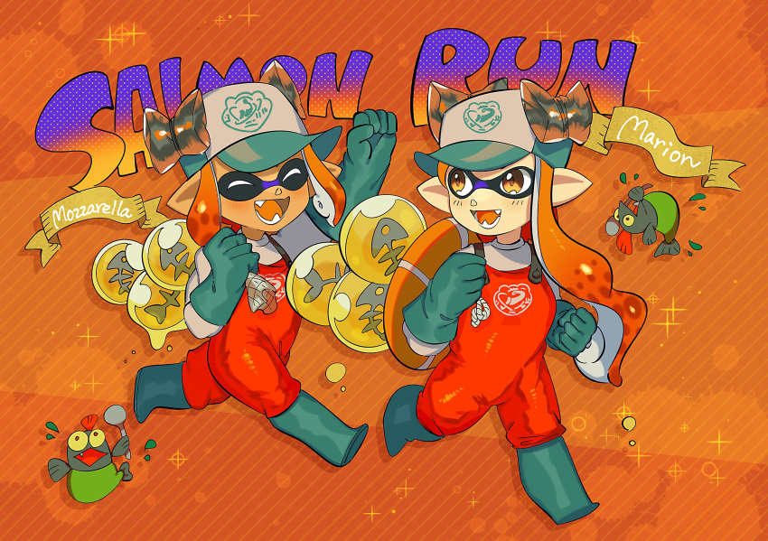 Safebooru - 2girls arm up commission egg full body gloves green ...