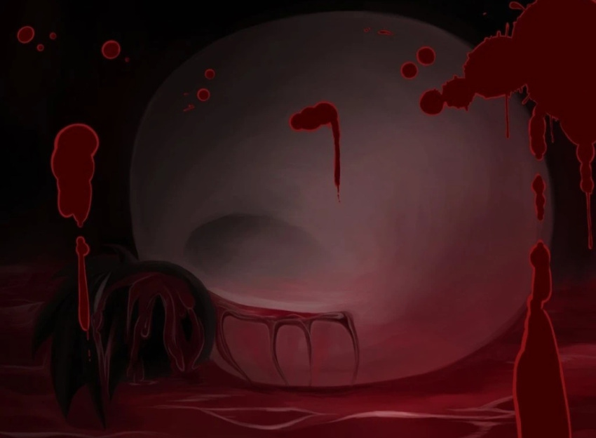 Safebooru - 1other bleeding blood blood splatter chi (pixiv12989394) closed eyes kirby (series ...