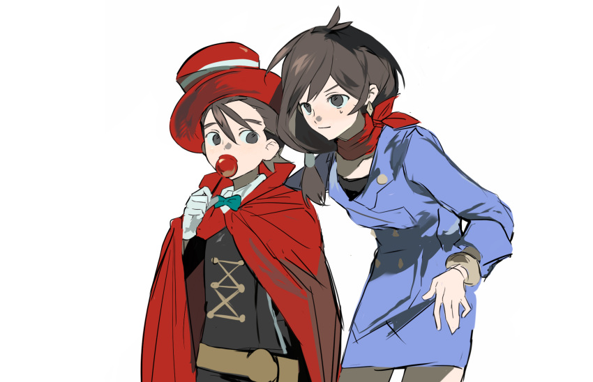 Safebooru - 1boy 1girl ace attorney adapted costume alternate costume antenna hair apollo ...