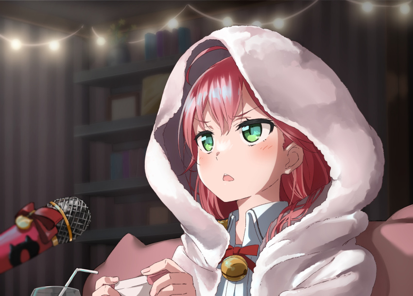 Safebooru - 1girl ahoge bell blush bow bowtie collared shirt controller ...