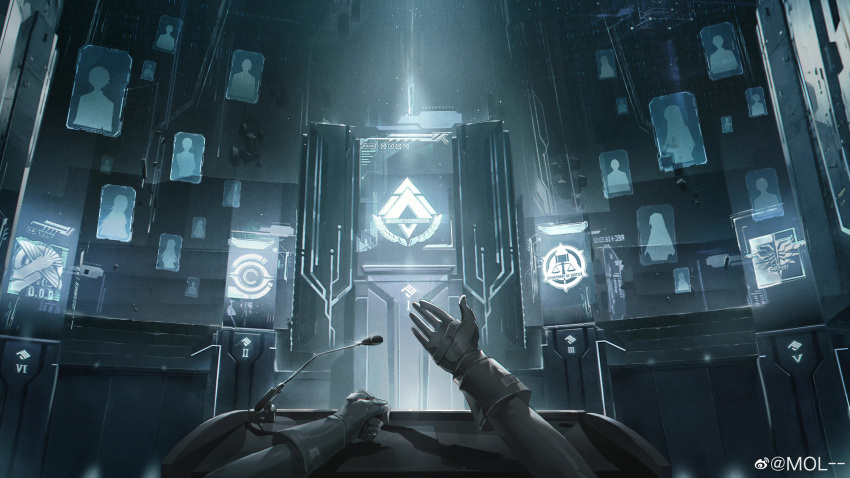 Safebooru - 1other absurdres black gloves black sleeves commandant (pgr ...