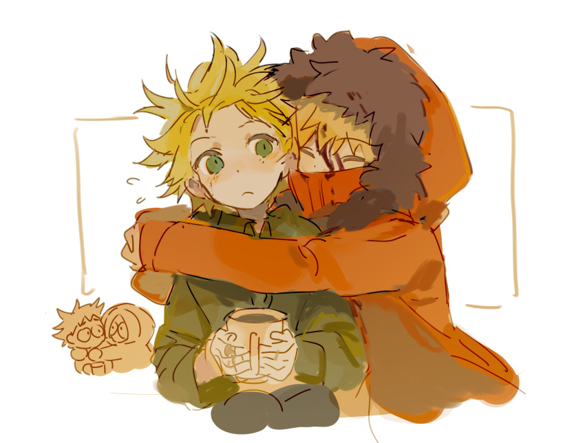 Safebooru - 2boys animification blonde hair blood blood on face blush ...