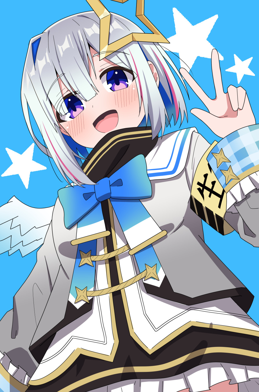 Safebooru - 1girl absurdres amane kanata amane kanata (1st costume) armband black dress blue ...