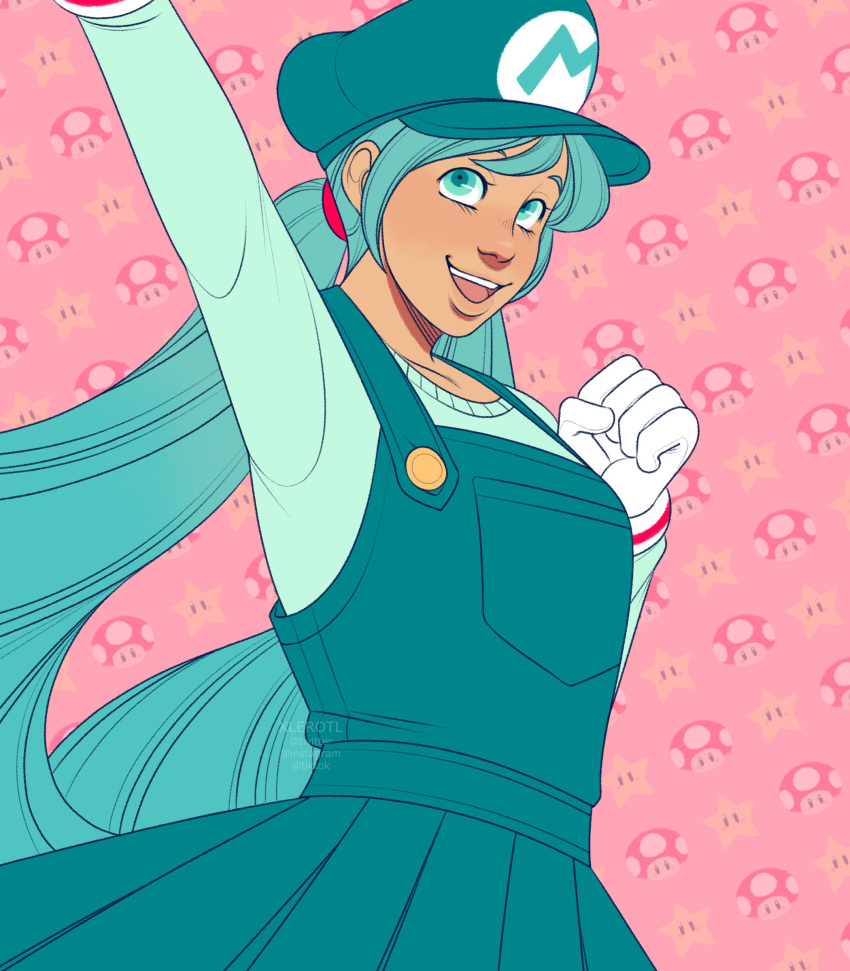 Safebooru - 1girl absurdres aqua eyes aqua hair blue eyes blue hair ...