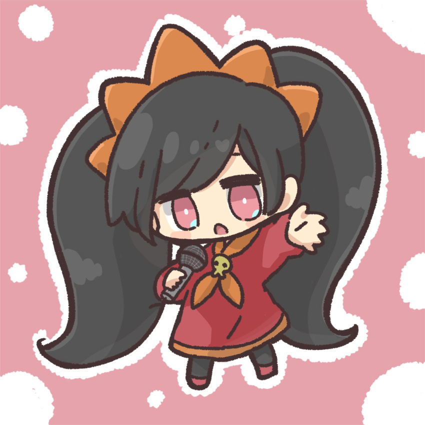 Safebooru - 1girl arm up ashley (warioware) black pantyhose chibi chibi ...