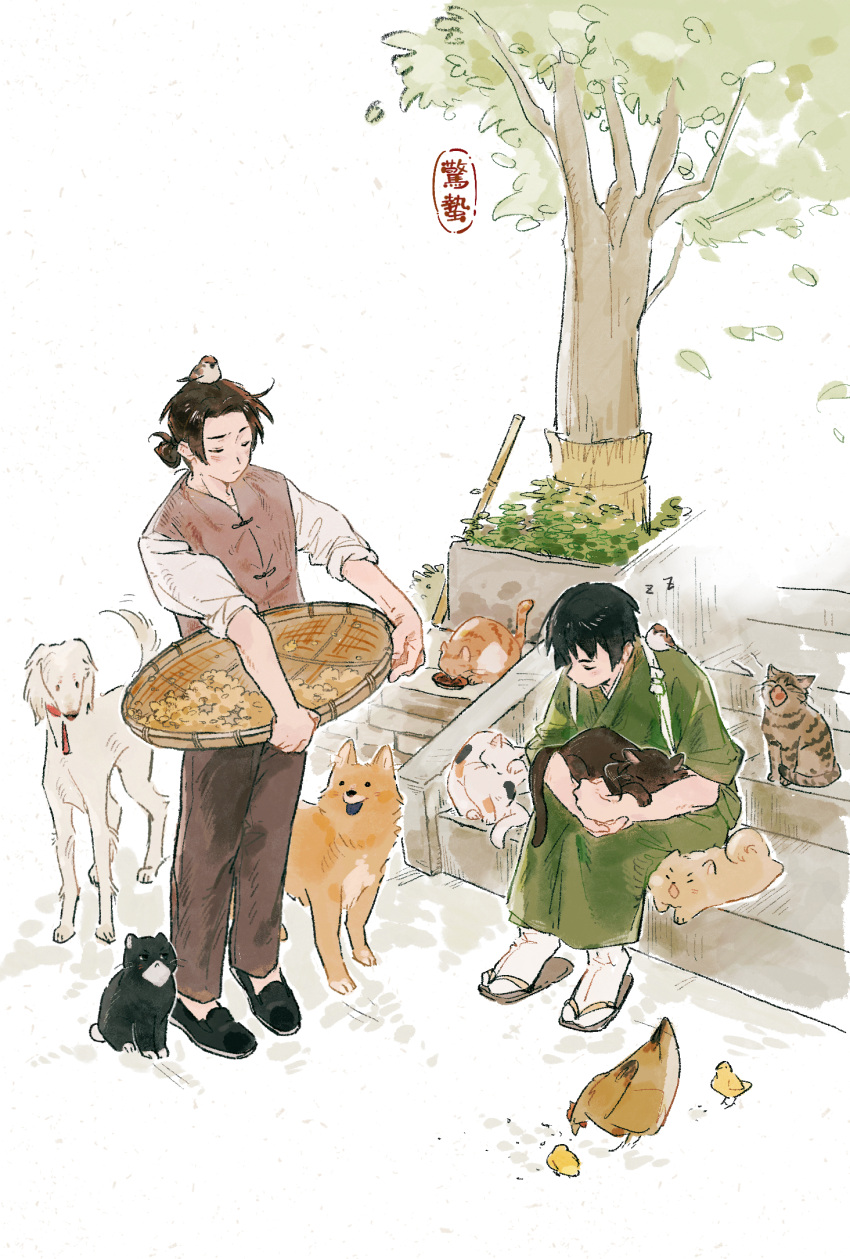 Safebooru - 2boys animal animal ears animal nose animal on head axis powers hetalia beak bird ...